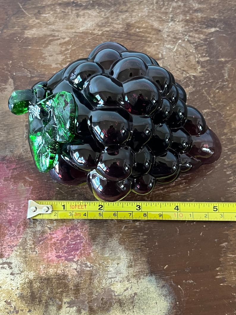 Colored Glass Grape Cluster Buch of Grapes Glass Sculpture - Etsy