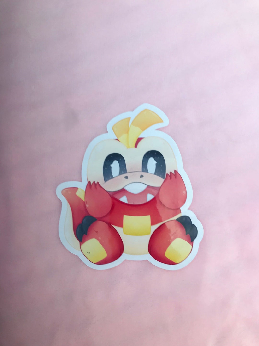 Pokemon Glossy Waterproof Sticker Fuecoco - Etsy