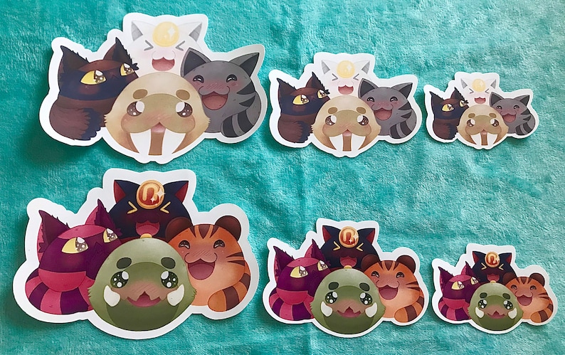Slime Rancher Glossy Waterproof Stickers Small, Medium and Large ...