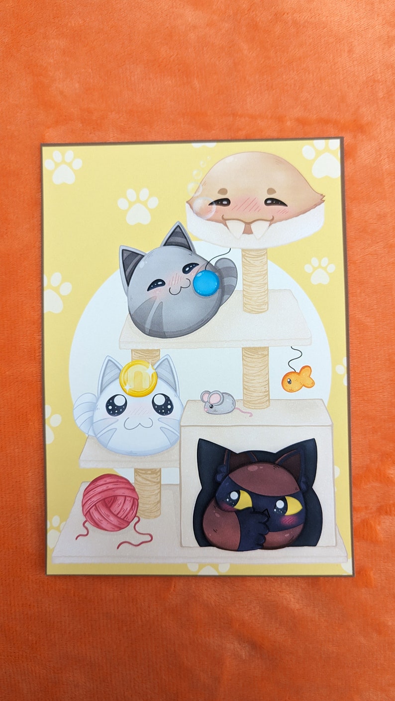 Slime Rancher Cat Slimes Illustration 5x7 Inches Art Prints - Etsy