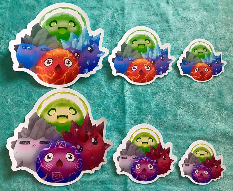 Slime Rancher Glossy Waterproof Stickers Small, Medium and Large ...