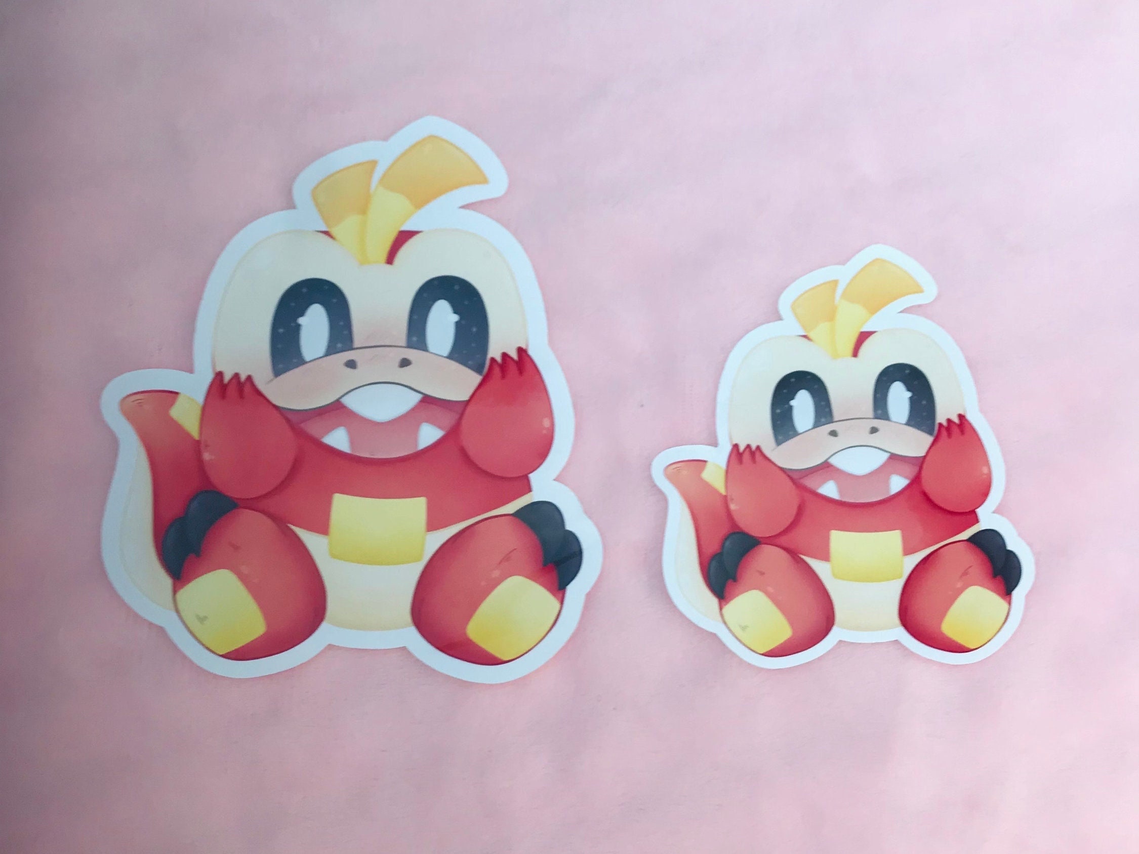 Pokemon Glossy Waterproof Sticker Fuecoco - Etsy