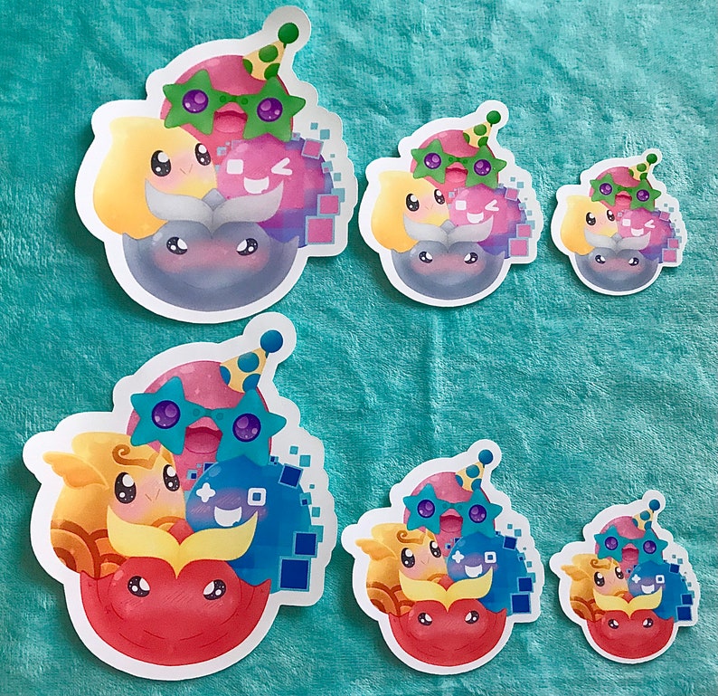 Slime Rancher Glossy Waterproof Stickers Small, Medium and Large ...