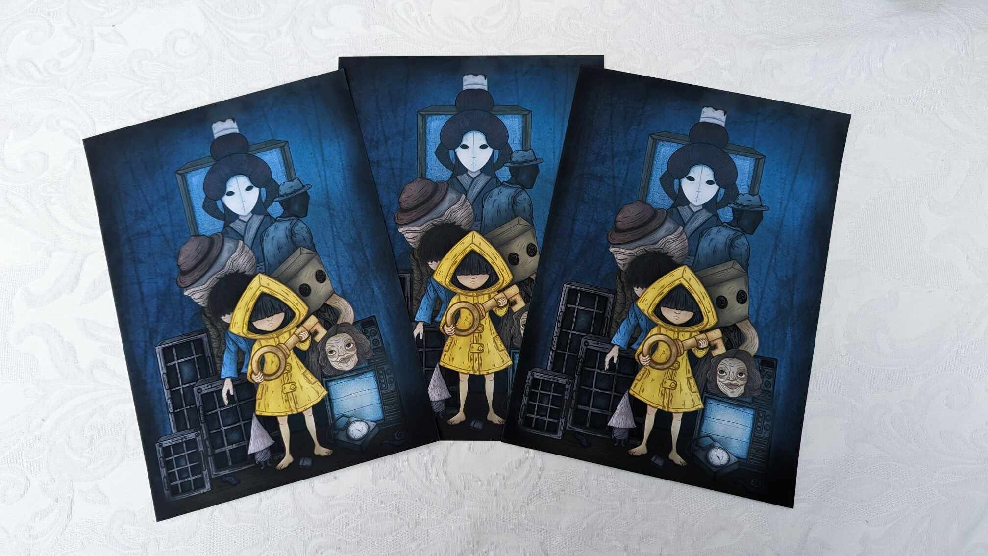 Tiny Nightmares Illustration A4 Art Print, Indie Video Game, Six and ...