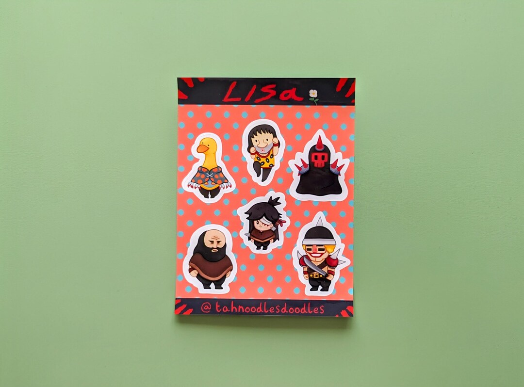 Lisa the Painful Sticker Sheet | Stickers | Indie Game Stickers - Etsy