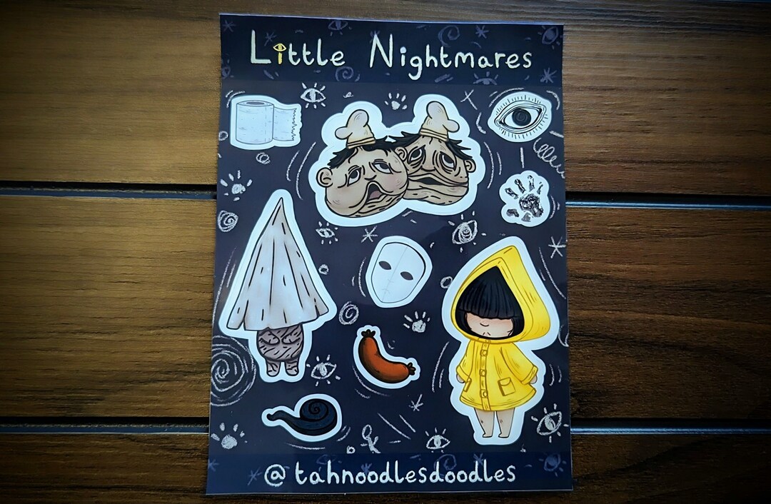 Tiny Nightmares Sticker Sheet Stickers Indie Game Stickers - Etsy