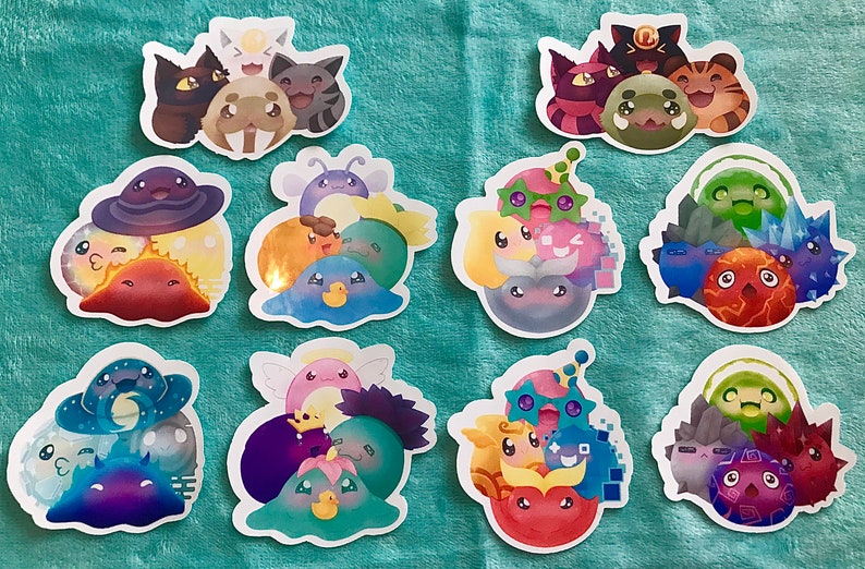 Slime Rancher Glossy Waterproof Stickers Small, Medium and Large ...