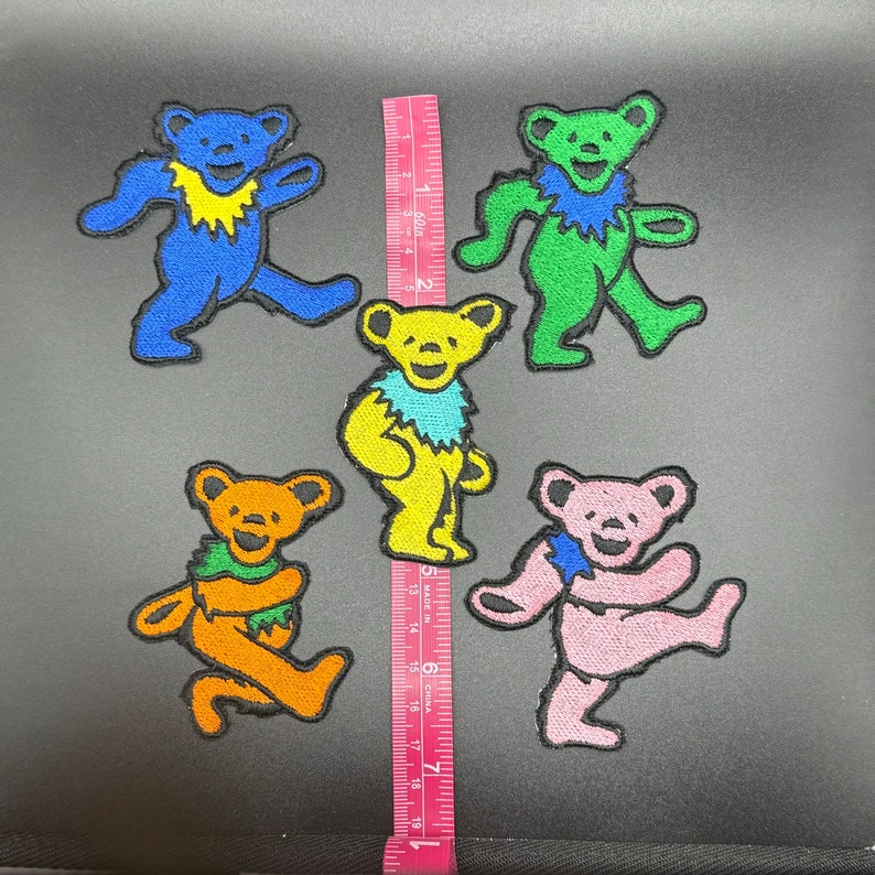 Grateful Dead Marching Bears Iron on Patches (set of 5) - Etsy