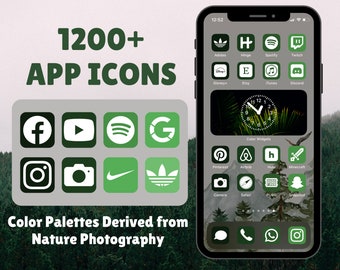 Green App Icons - Etsy