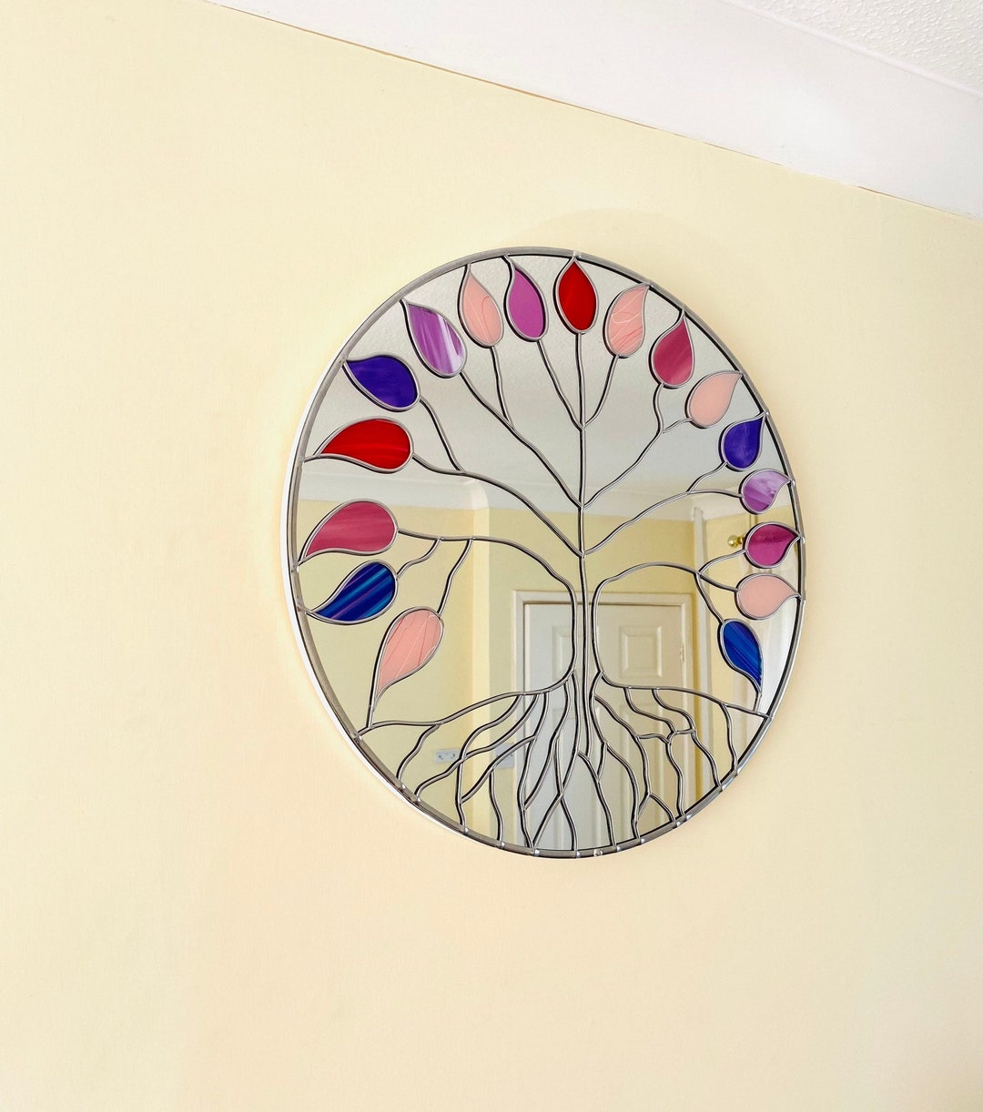 Art Deco Tree of Life Mirror Summer Bloom - Etsy