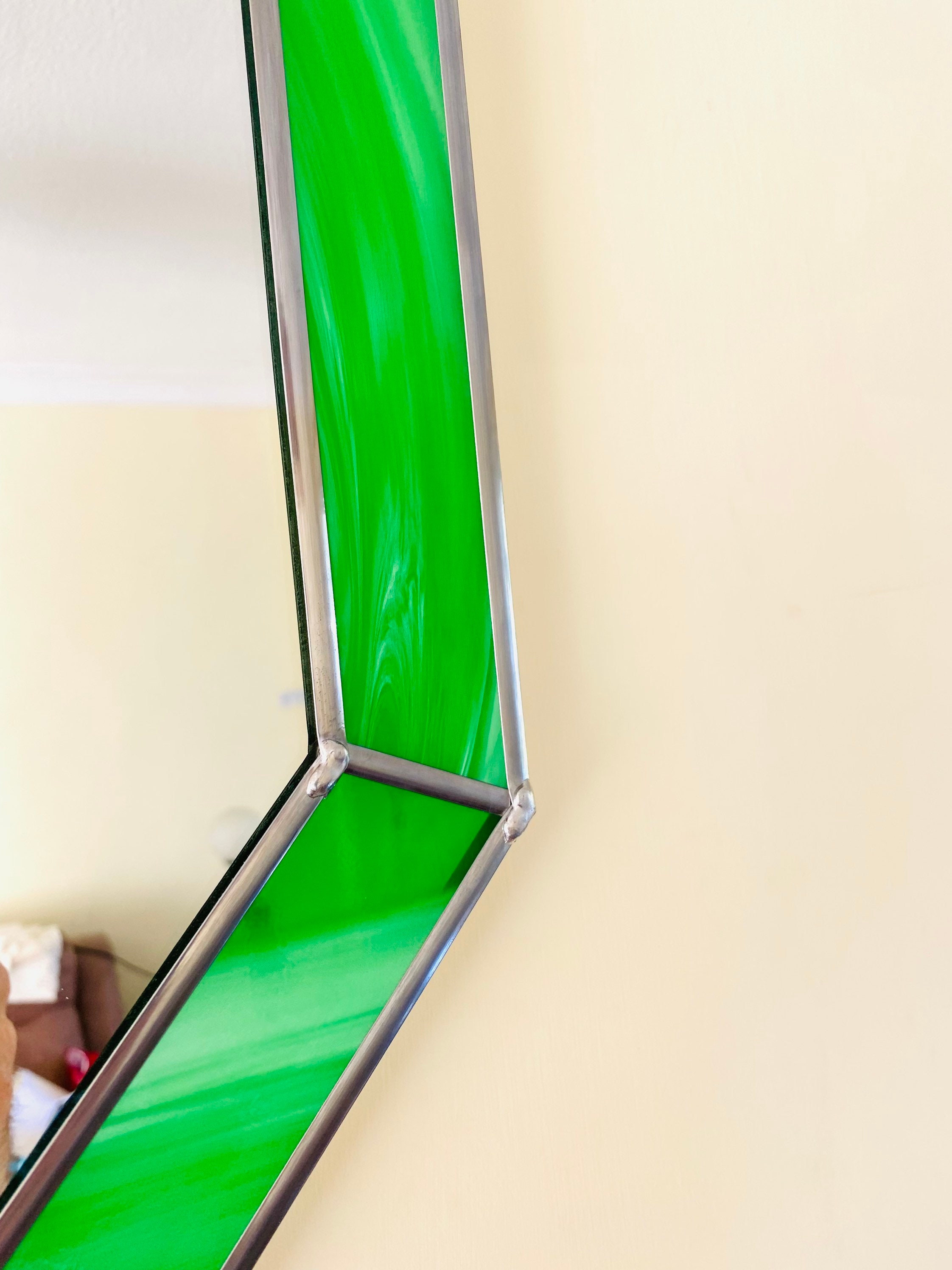 Art Deco Mirror Hebe shamrock Green | Etsy UK