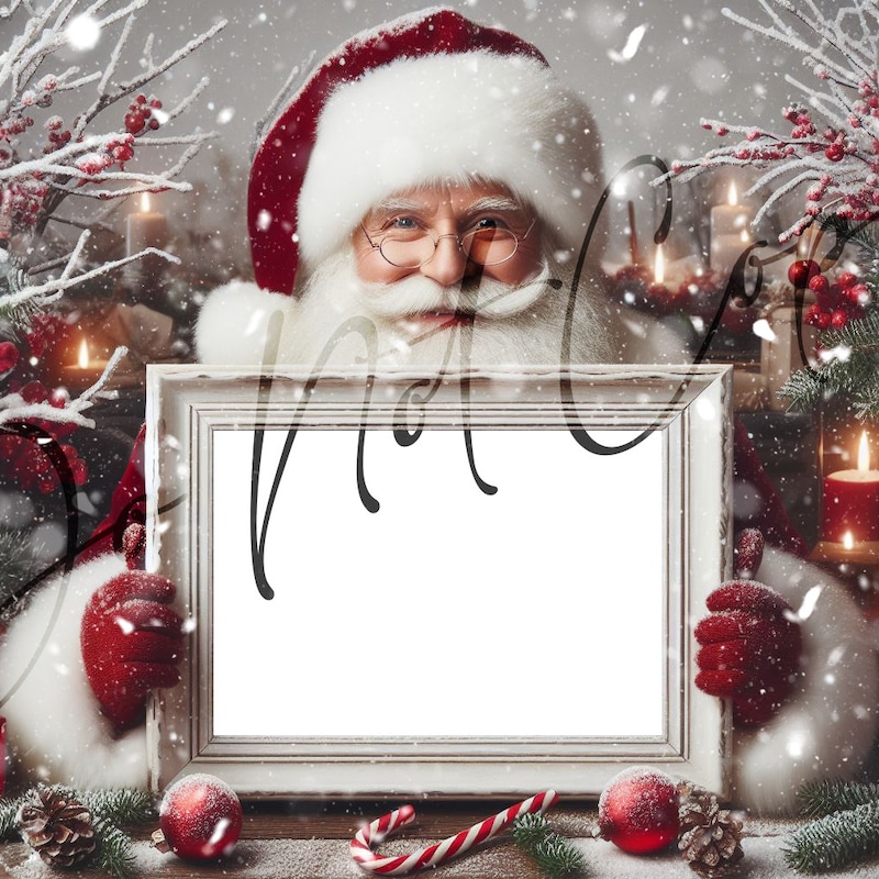 Santa Backdrop - Etsy