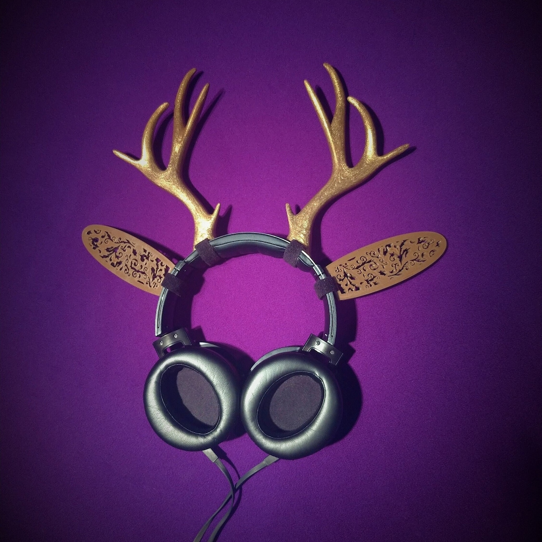 Deer Ears for Headsets ~ Deer Antlers for Headset ~ Twitch Streamer ...