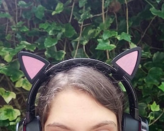 Headset RGB Ohren Kopfhörer Schmuck LED Zubehör Accessoire Katzenohren ...