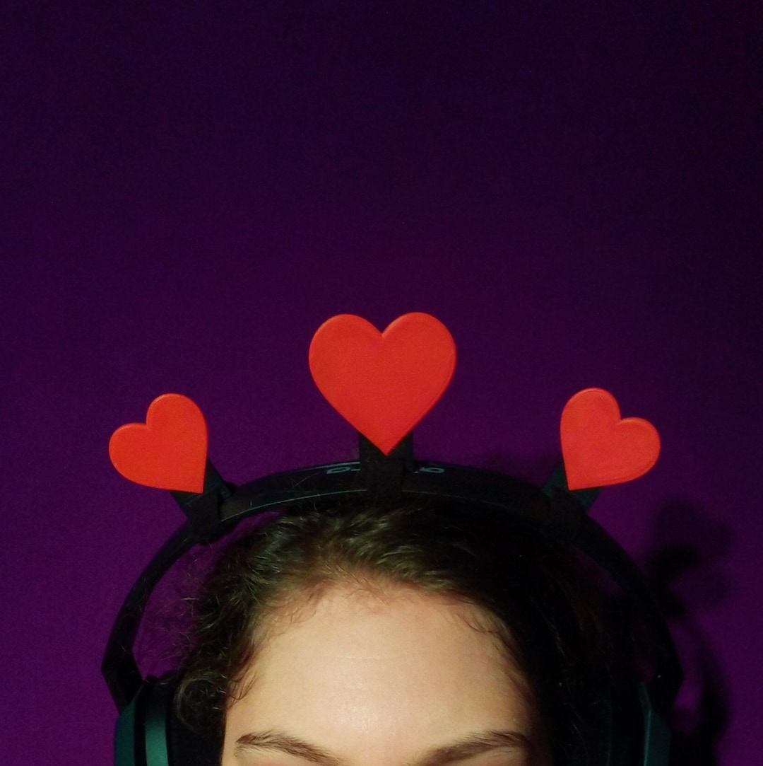 Valentines Day Heart Headset Accessory ~ Valentine Heart Crown ~ Love ...
