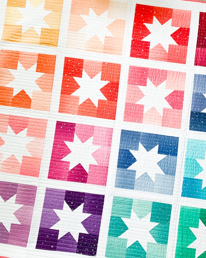 Joyful Stars Quilt Pattern - Etsy