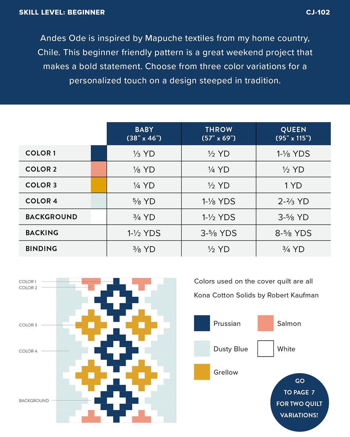 Andes Ode Quilt Pattern - Etsy