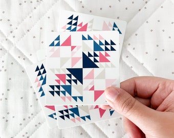 Quilt Block Sticker Green Ombré Die Cut Vinyl - Etsy