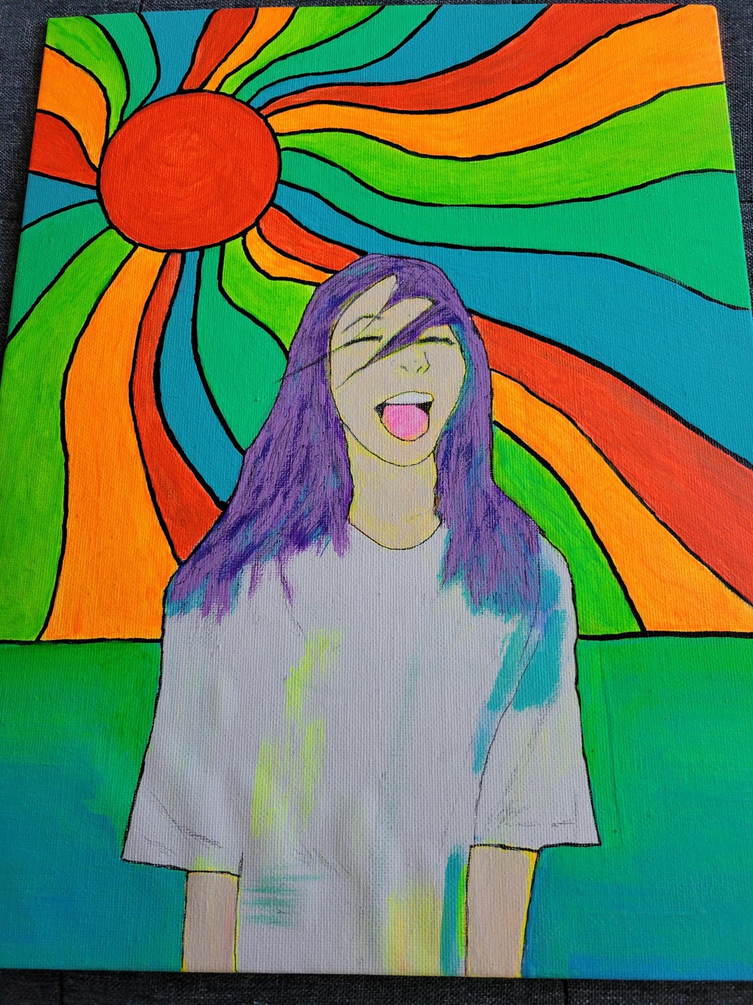 Alison Wonderland Acrylic Painting - Etsy