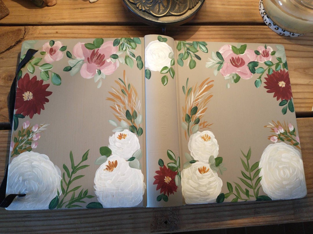 Hand Painted KJV Journaling Bible - Etsy