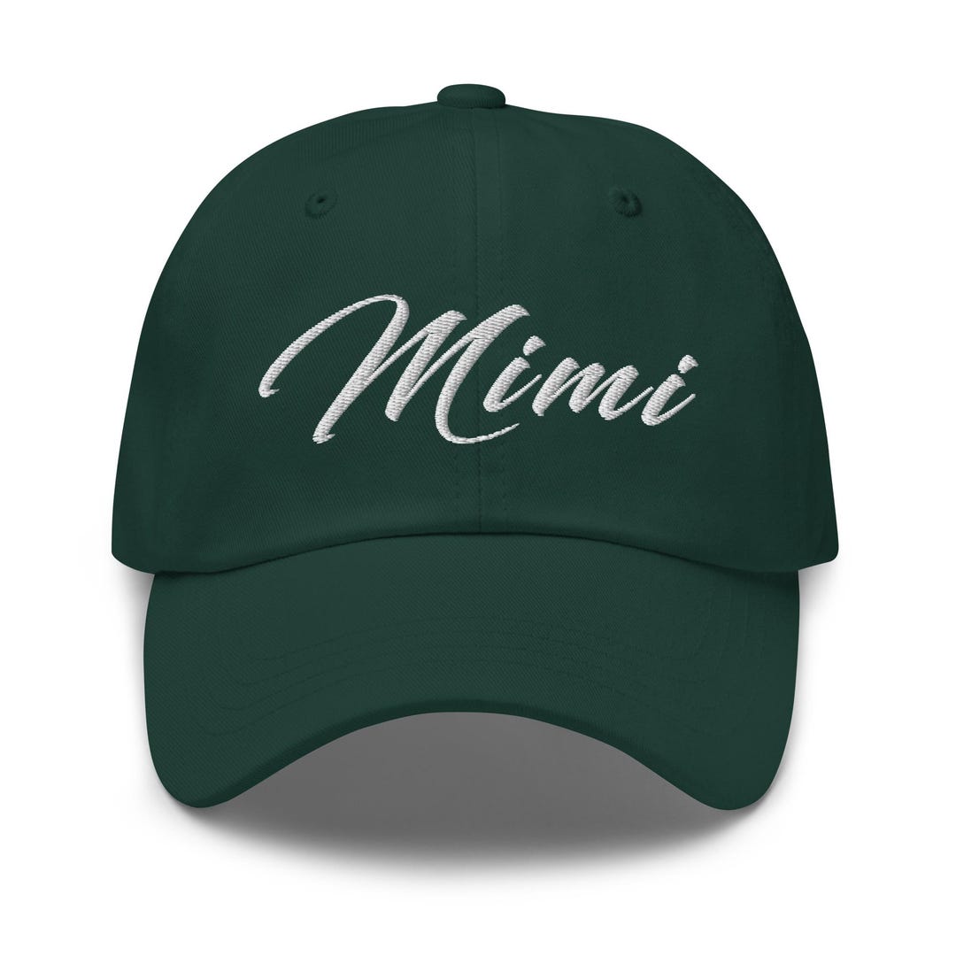 Mimi Hat Embroidered, Grandma Mimi Mamaw Gigi Grandmother Embroidery ...