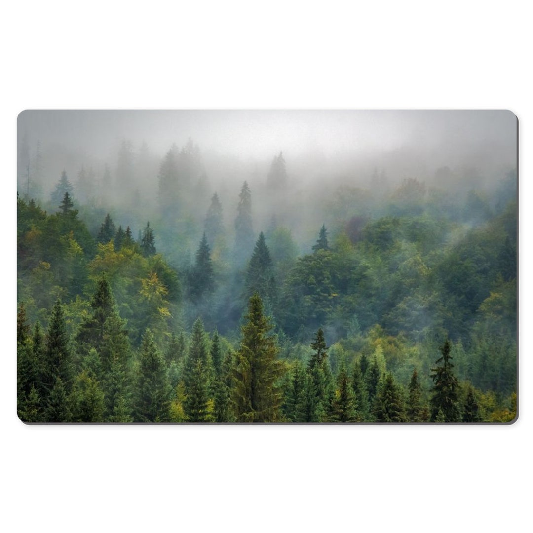 Forest Desk Mat, Desk Accessory, Trees, Nature Photography, Trendy ...