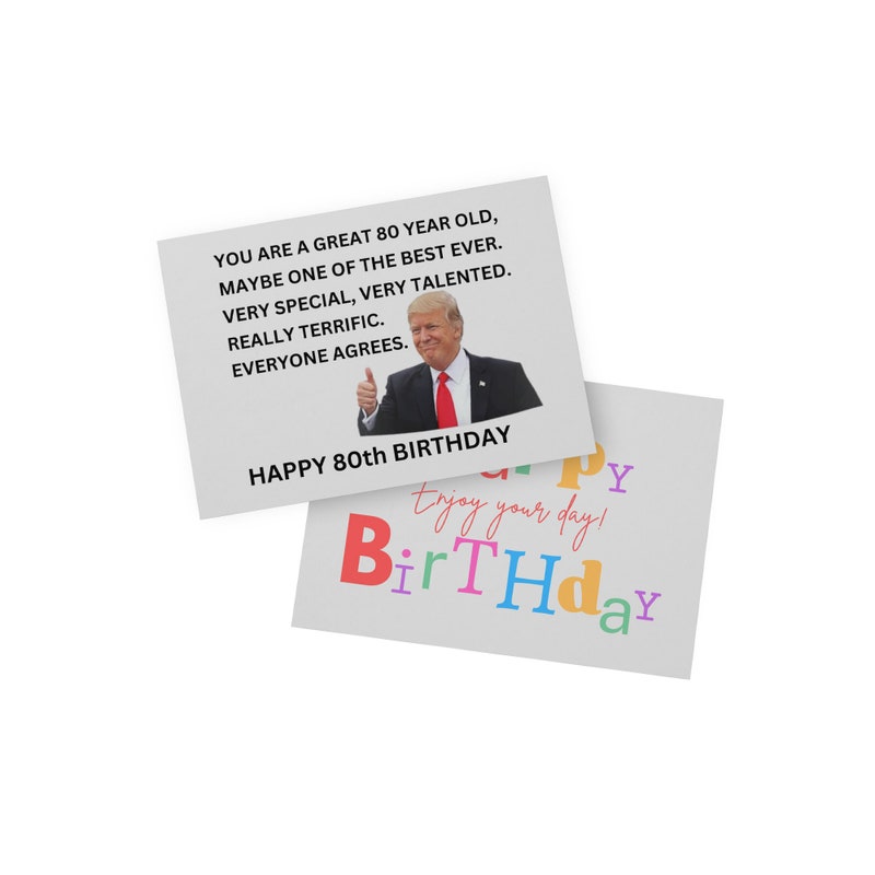 Donald Trump Birthday Cards - Etsy