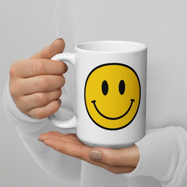 Smiley Face Coffee Mugs - Etsy