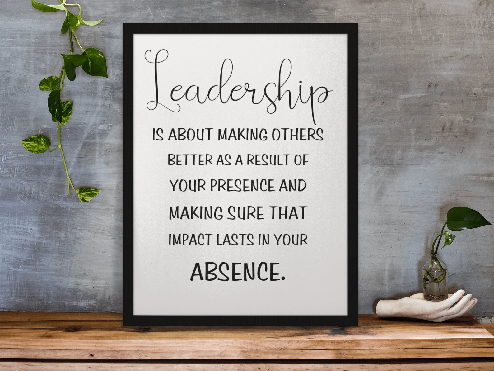Leadership Quote Art Print: Inspirational Office Decor (digital ...