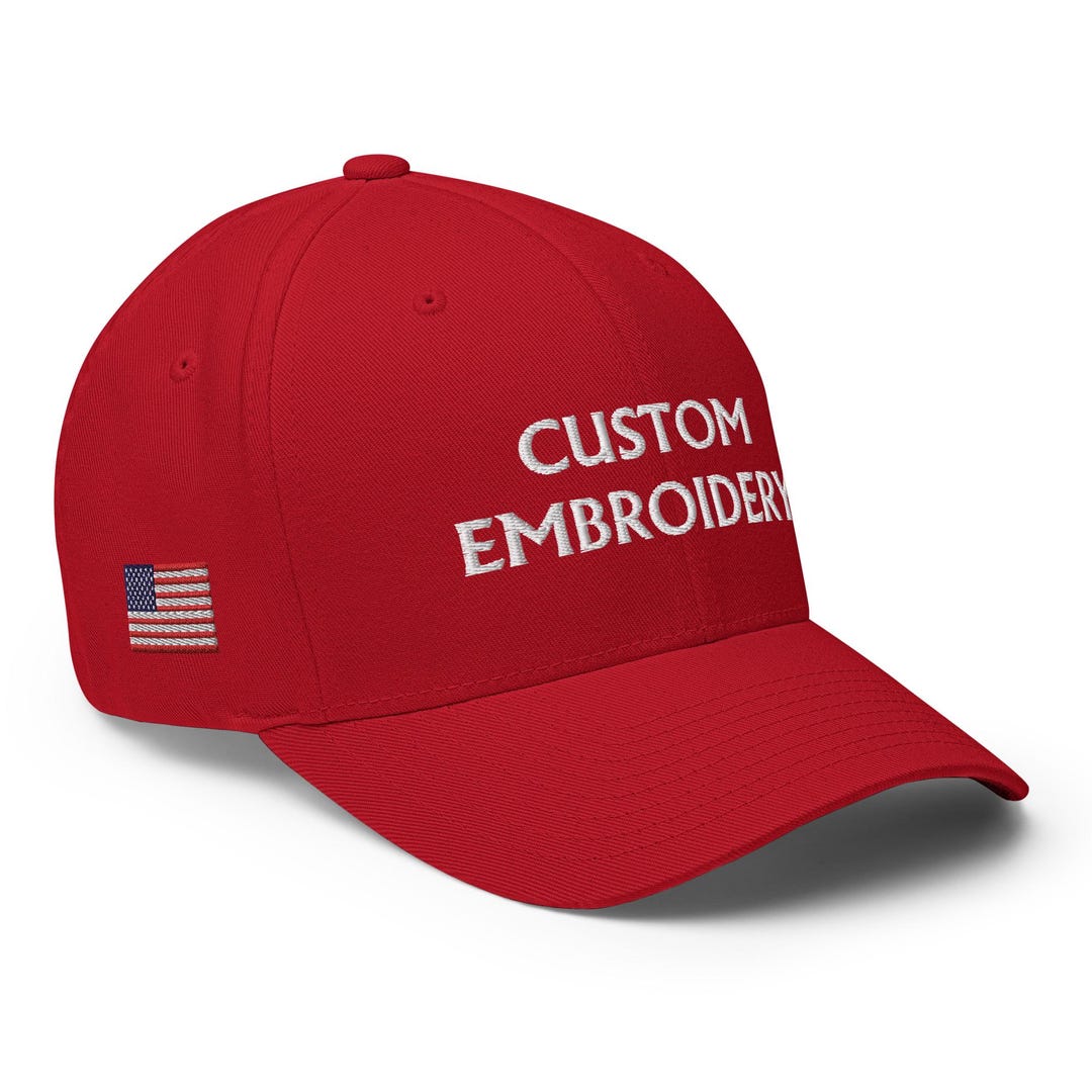 Custom Embroidery Baseball Hat, Write Your Own Text Personalized Cap ...