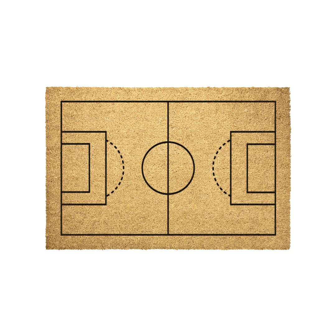 Soccer Field Coir Doormat, Unique Birthday Present for Soccer Mom Dad ...