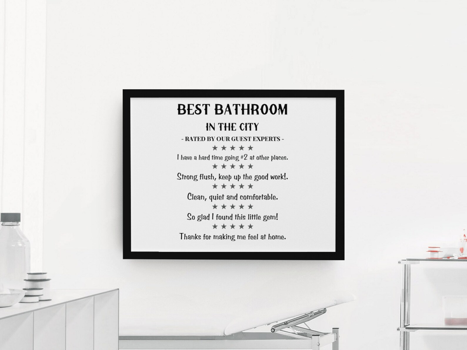 Funny Bathroom Review Sign Wall Decor Printable Toilet Review - Etsy
