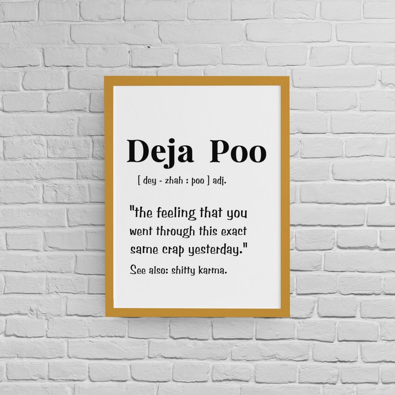 Deja Poo Definition - Etsy