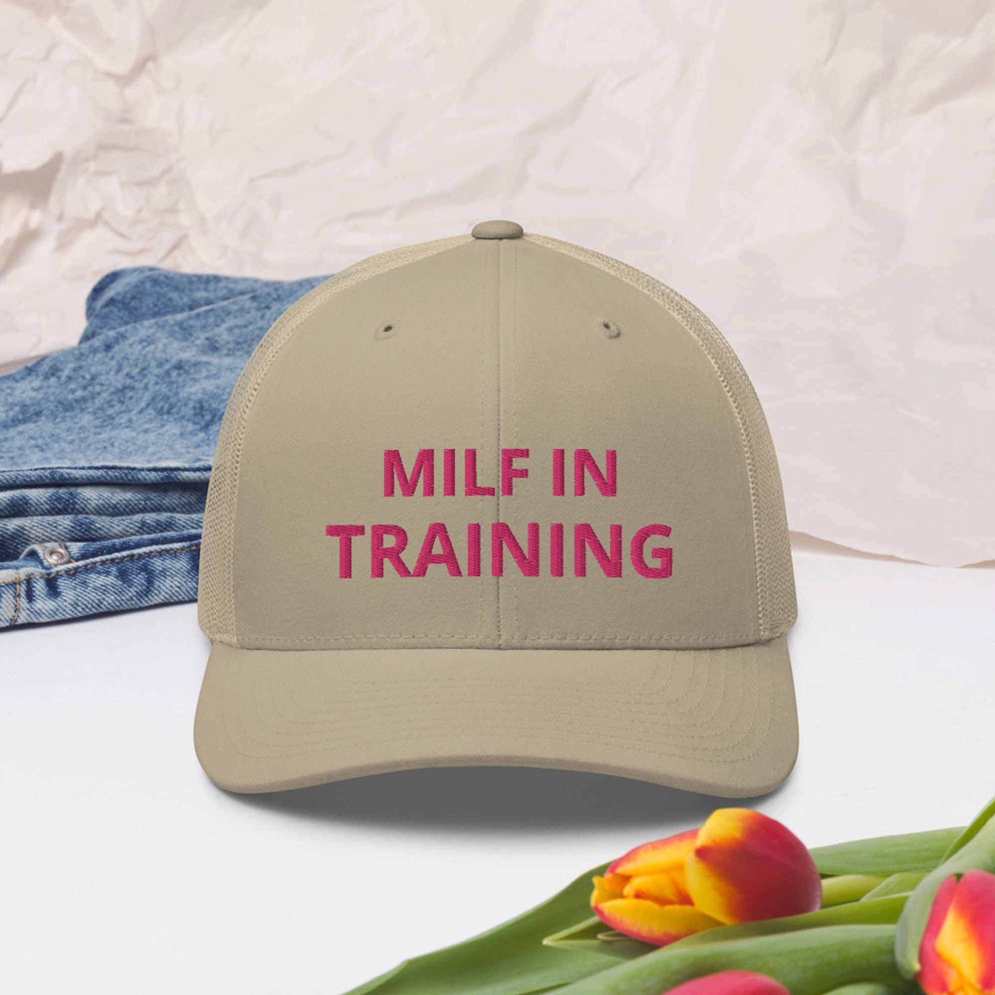 Milf in Training Trucker Hat Future Milf Hat Hot Mom Hat - Etsy