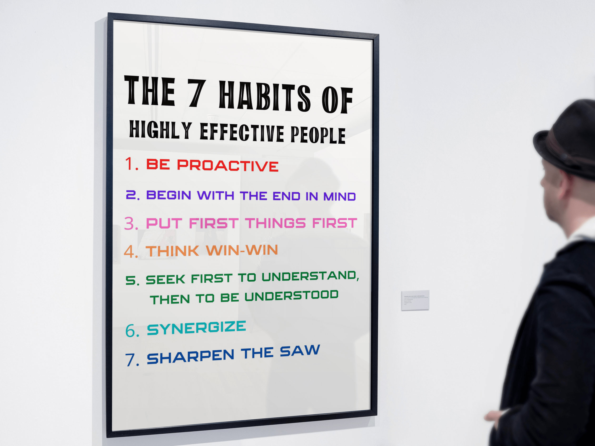 7 Habits Of Highly Effective People Poster