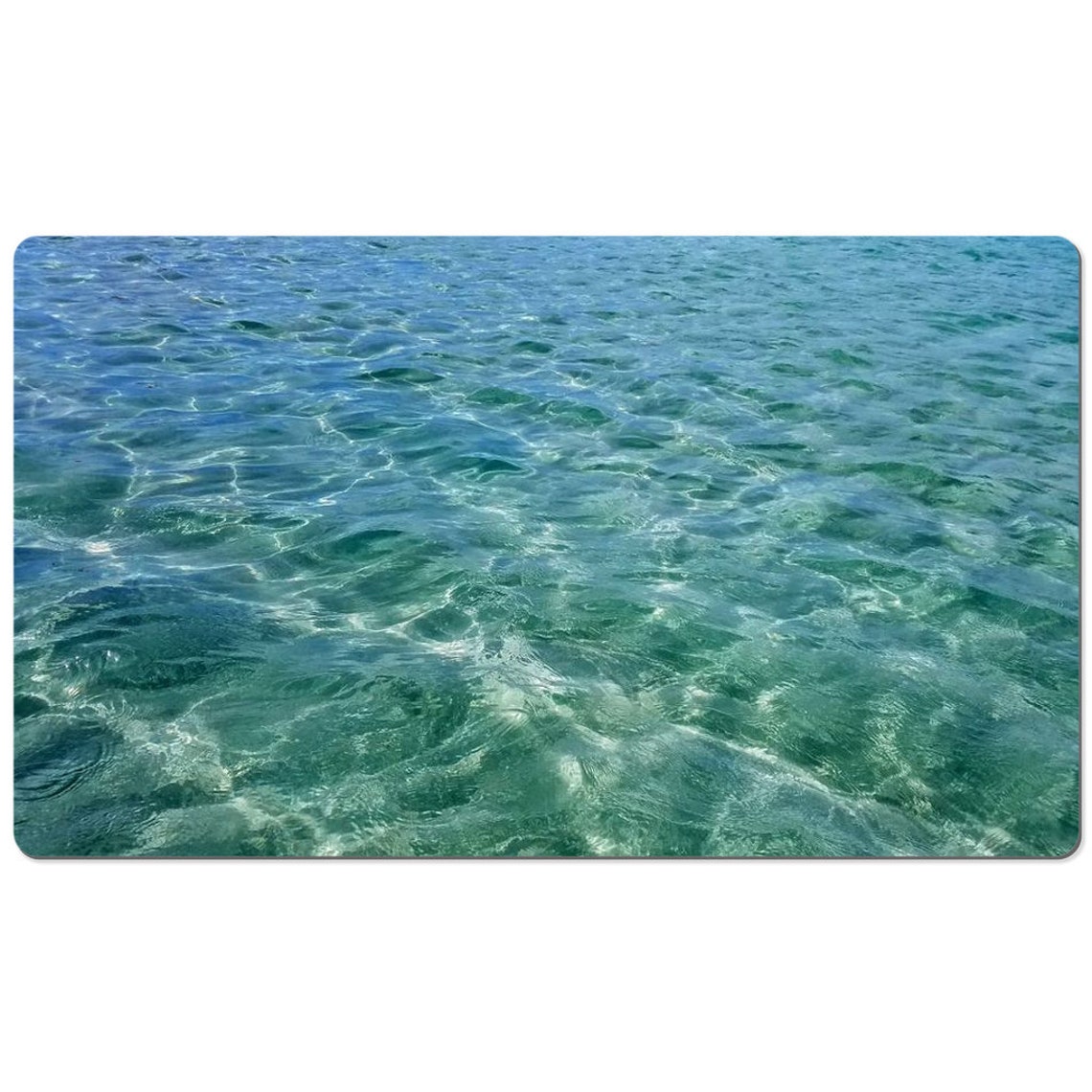 Clear Water Print Desk Mat Beachy Desk Accessory Cute | Etsy