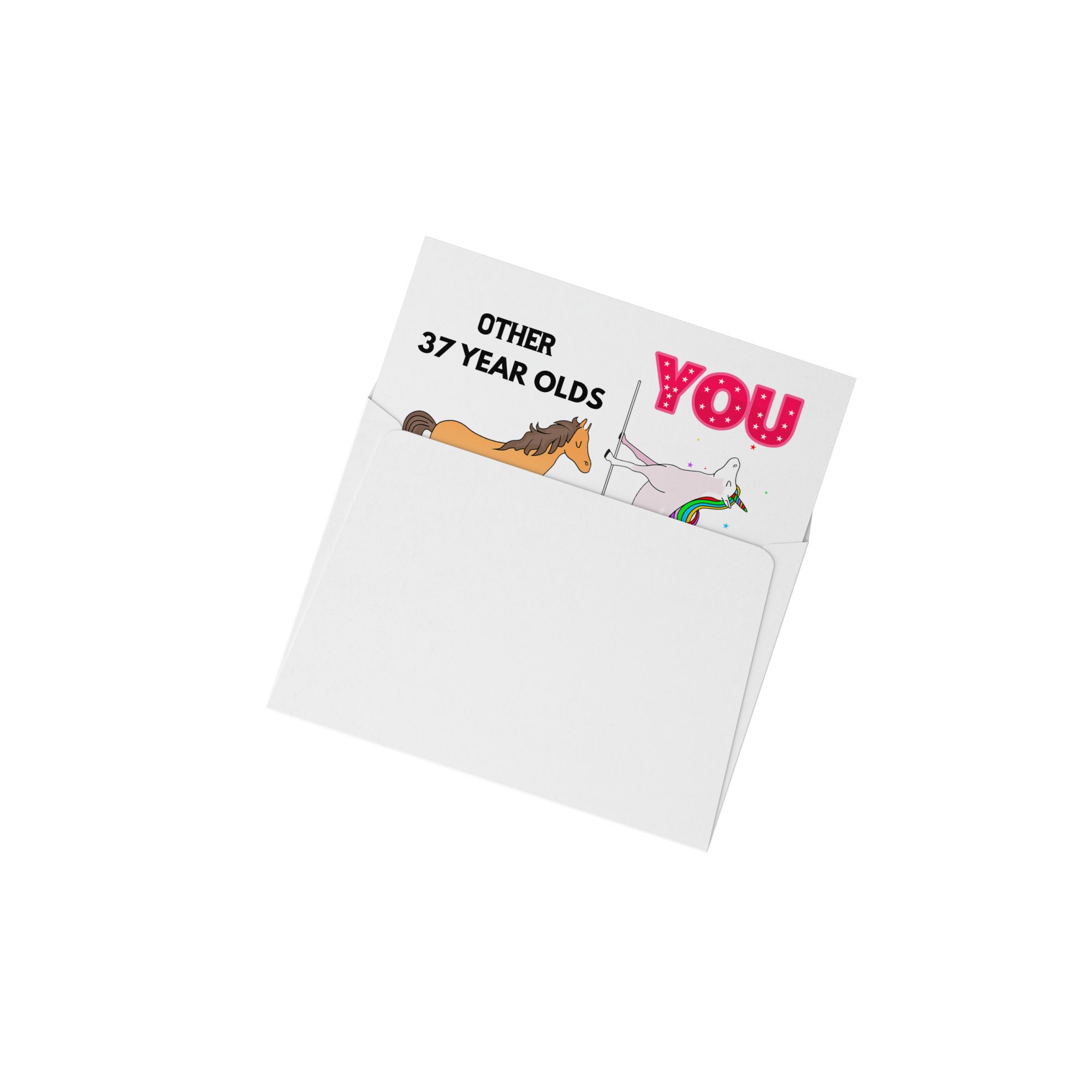 37th Birthday Greeting Card Present Happy Bday Card for - Etsy