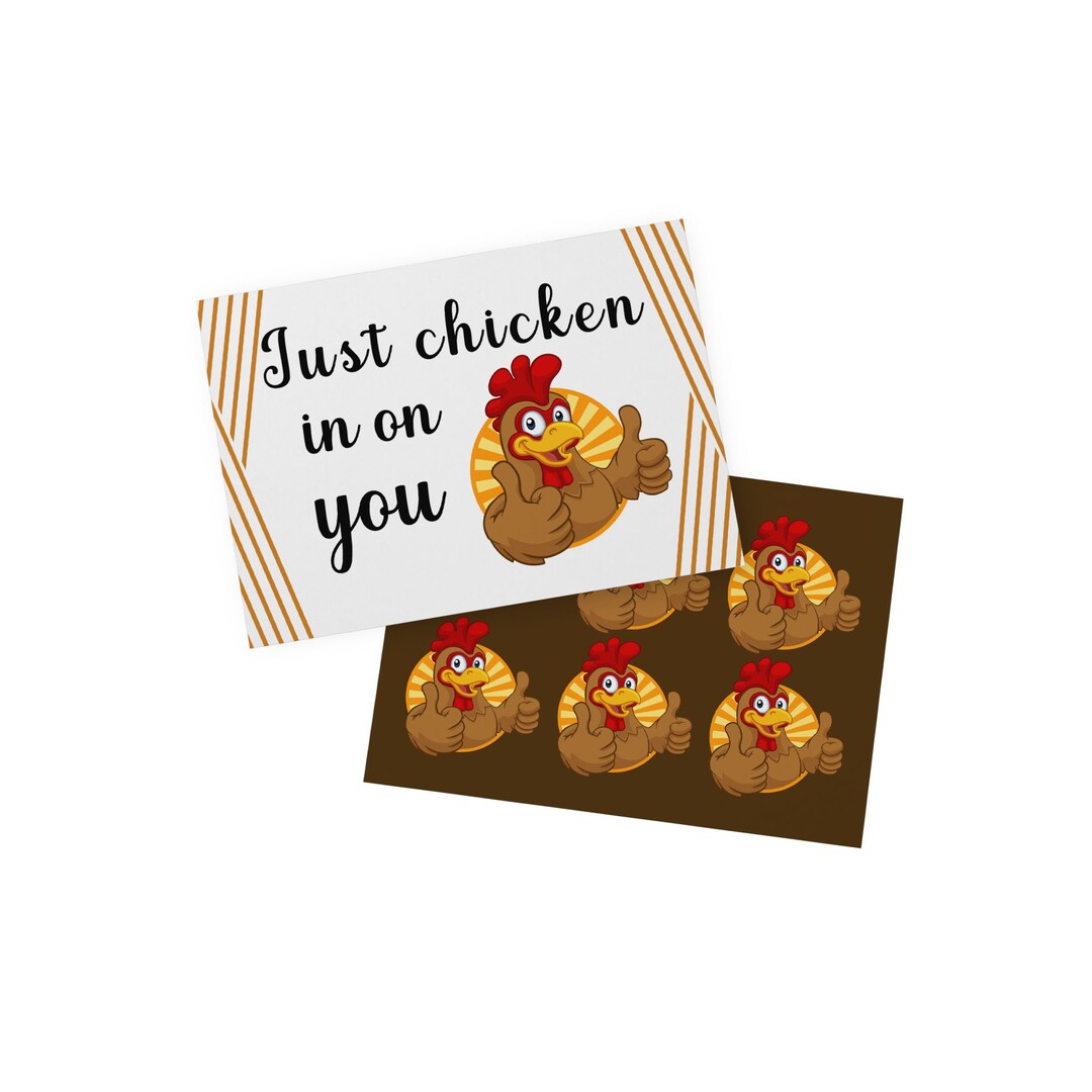 Just Chicken in on You Funny Greeting Card - Etsy