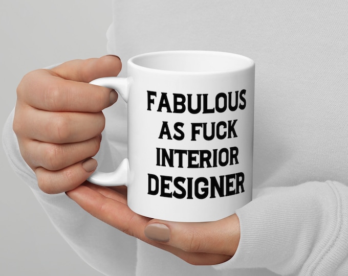 Personalized Interior Designer Thank You Mug, New Interior Designer ...