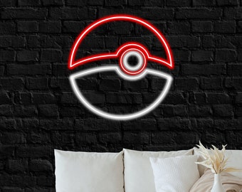 Custom Pokeball Neon Sign - Etsy