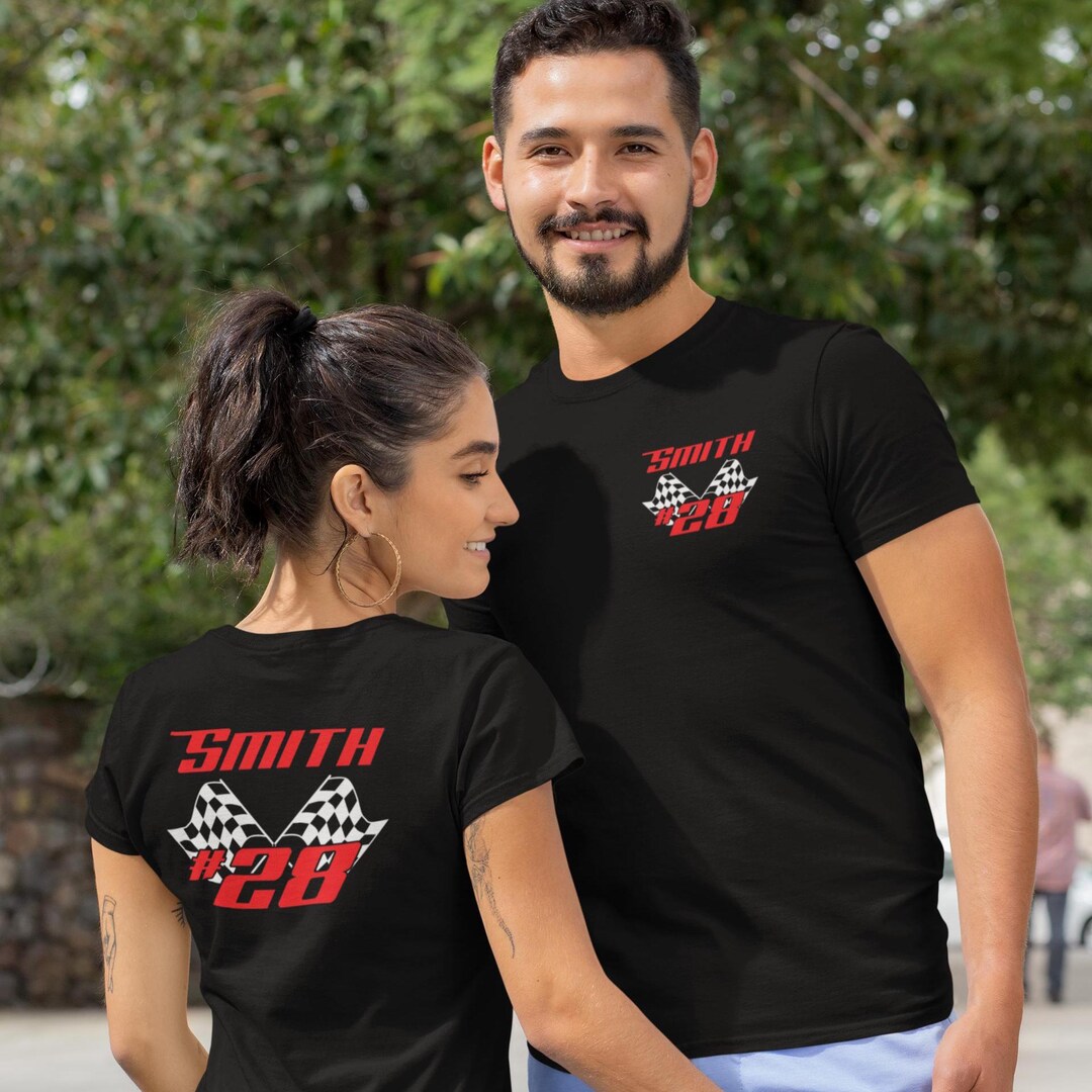 Personalized Racing Car Number Shirt, Car Racing Shirt, Team Racing ...