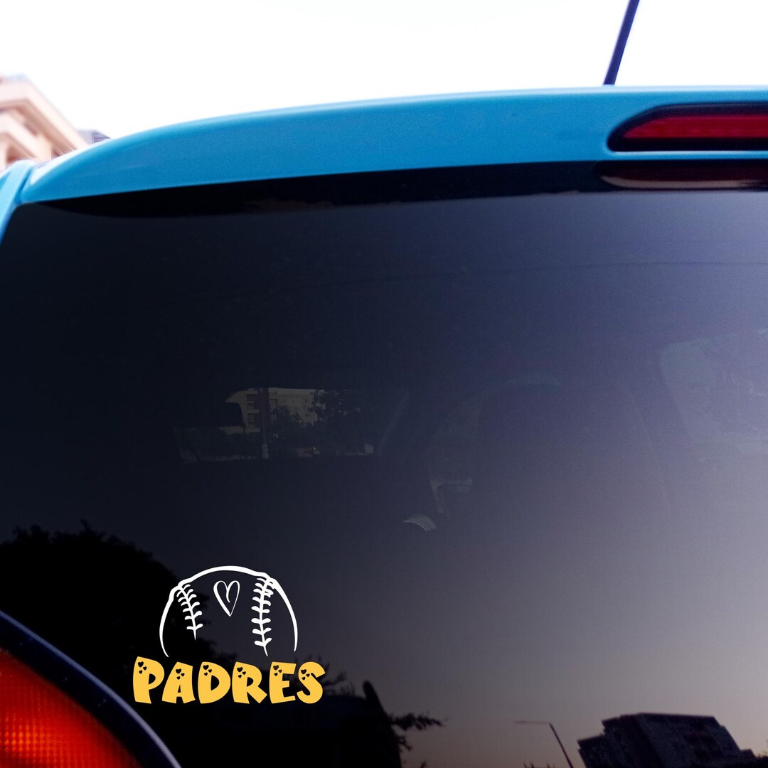 San Diego Baseball Window Decal, San Diego Sticker, Baseball Window ...