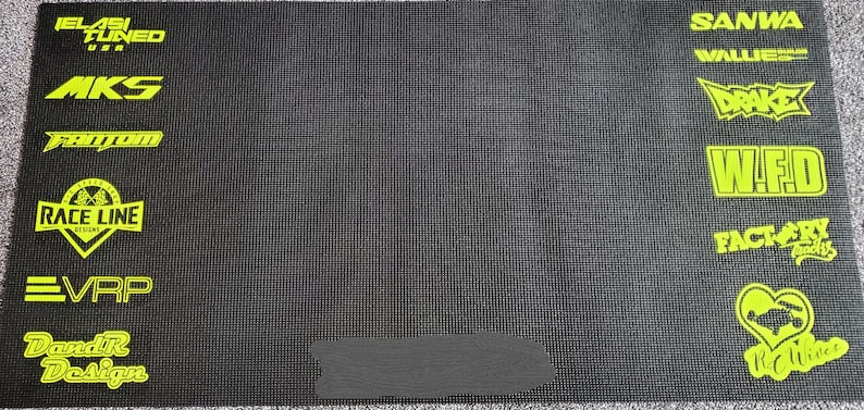 Custom RC Pit Mat, R/C Work Mat, Sponsor Pit Mat, Desk Mat, Office Mat ...