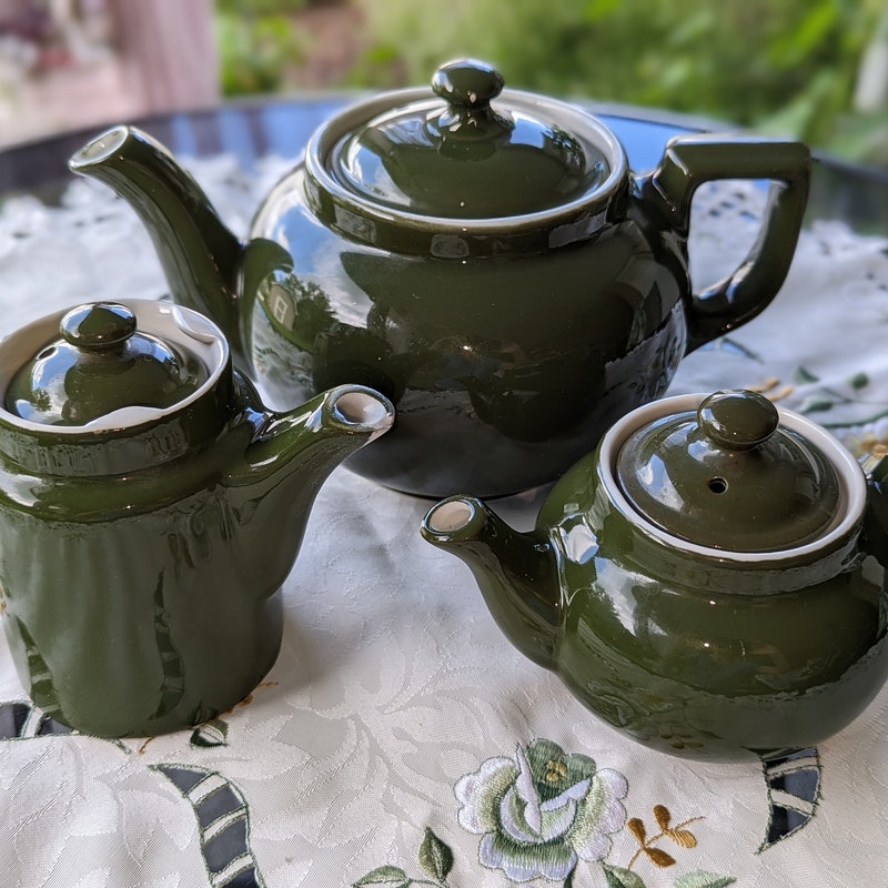 Green Teapot - Etsy