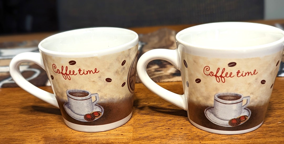 Vintage Coffee Time Cups From V&S Two-piece Set - Etsy