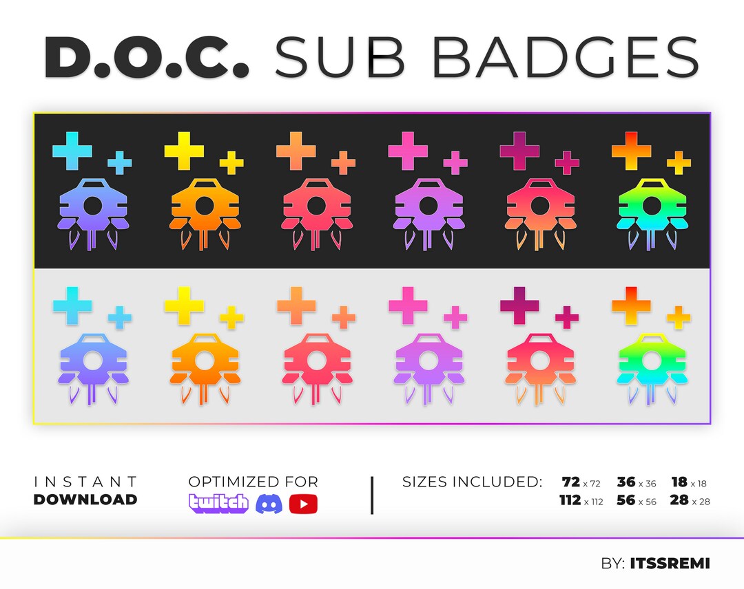 Apex Legends Lifeline D.O.C. Sub Badges for Twitch - Etsy