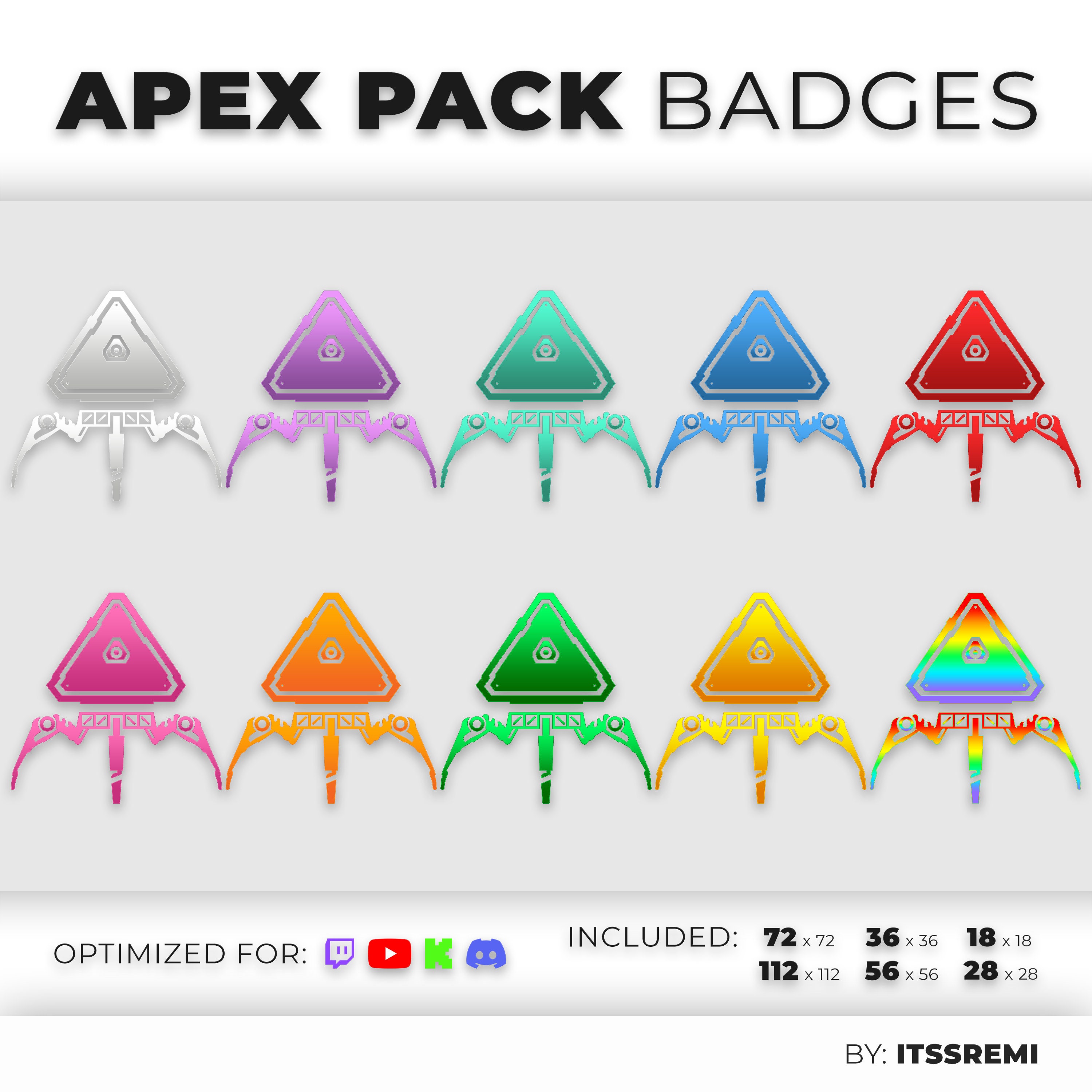 Apex Legends Apex Pack Sub/bit Badges for Twitch - Etsy