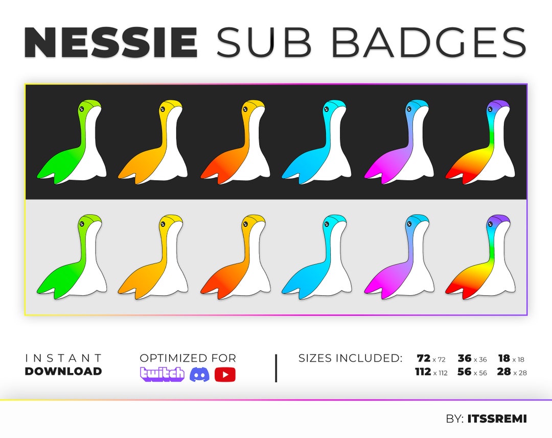 Apex Legends Nessie Sub Badges For Twitch Etsy