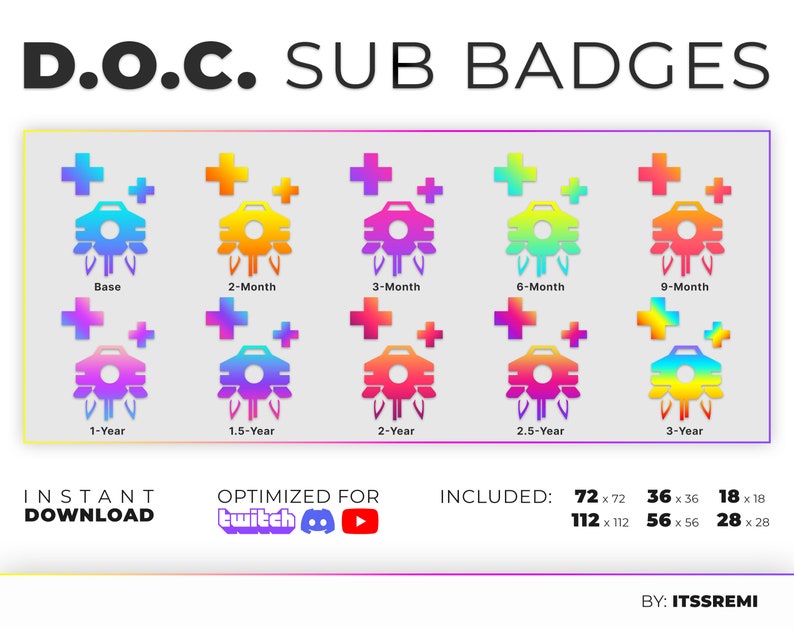 Apex Legends Lifeline D.O.C. Sub Badges for Twitch - Etsy