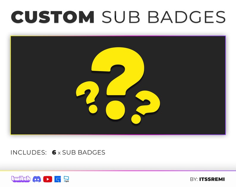 Custom Sub Badges for Twitch - Etsy